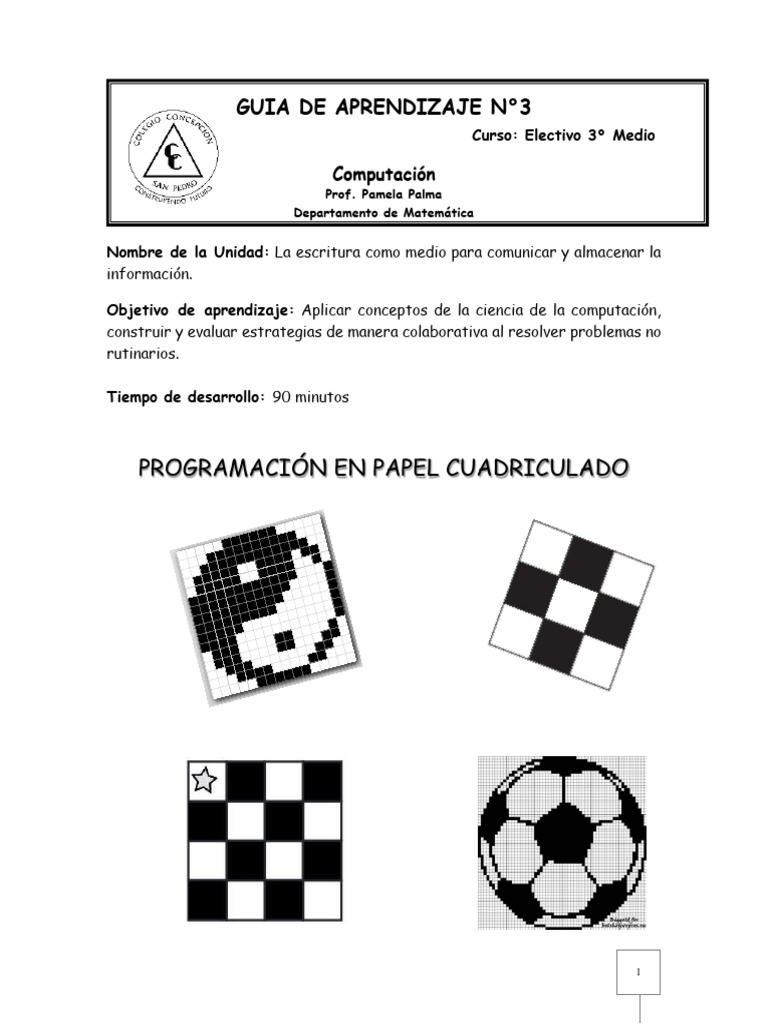 Guía Programa en Hoja de Cuadrícula - Tabla Horizontal | PDF