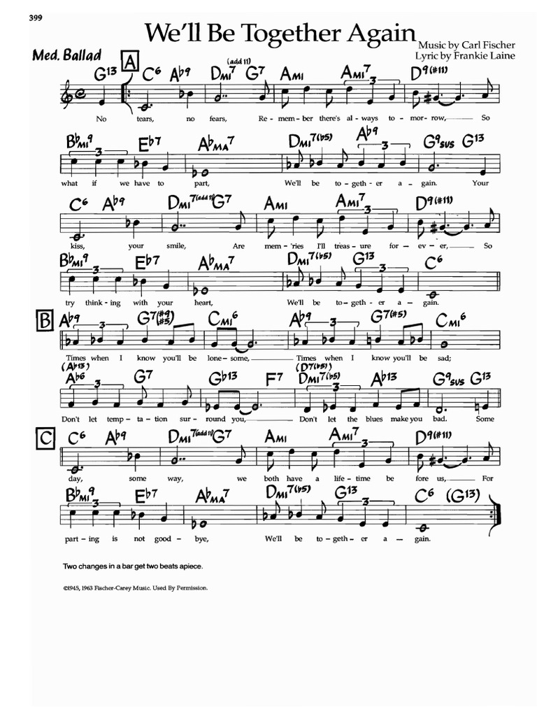 We LL Be Together Again | PDF