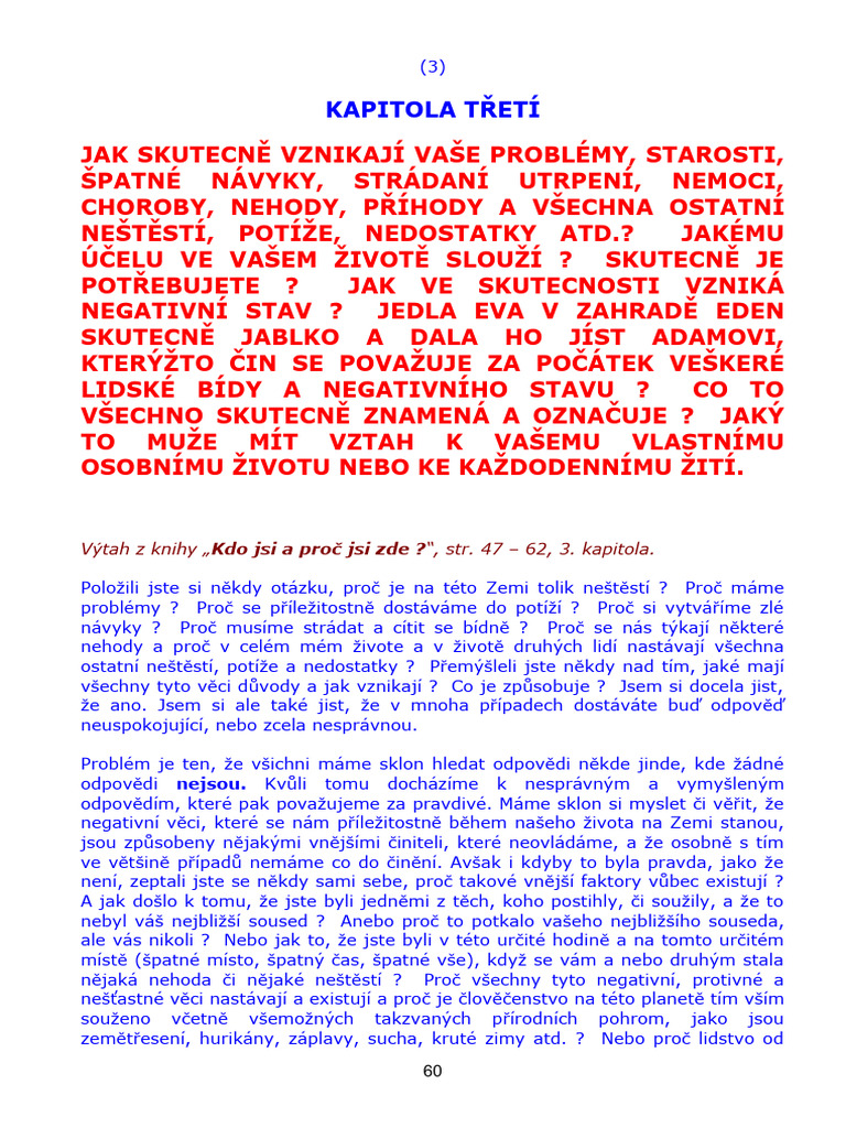 Kdo Jsi A Proc Jsi Zde 2 | PDF