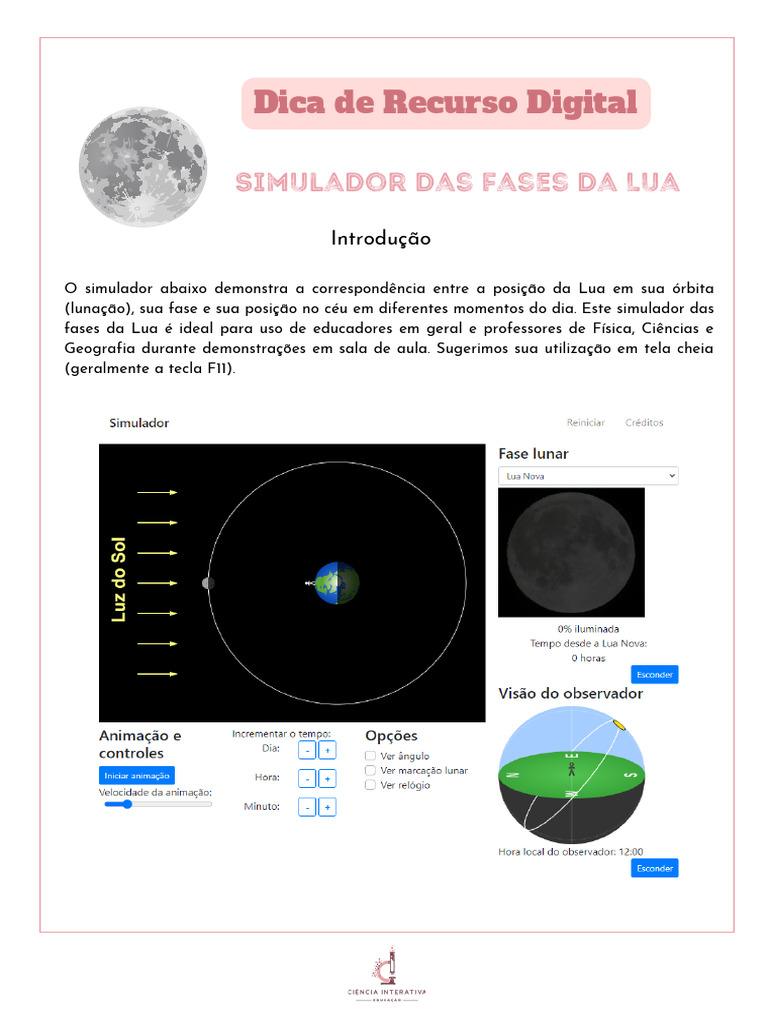 Fases Da Lua | PDF
