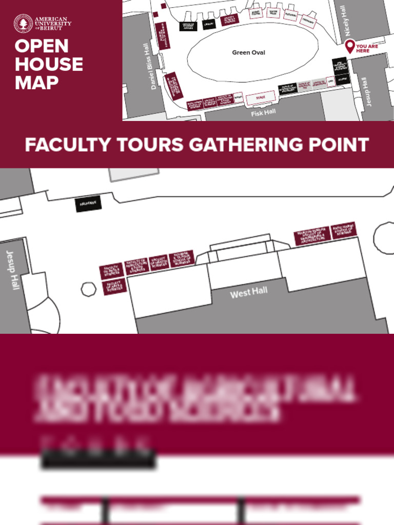 Open House Map - Faculty Tours | PDF | Foods
