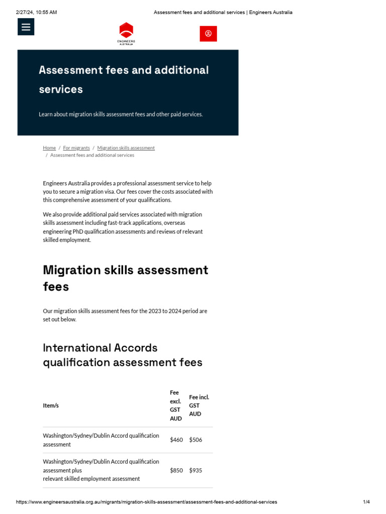 MSA - Assessment Fees and Additional Services | PDF | Doctor Of Philosophy