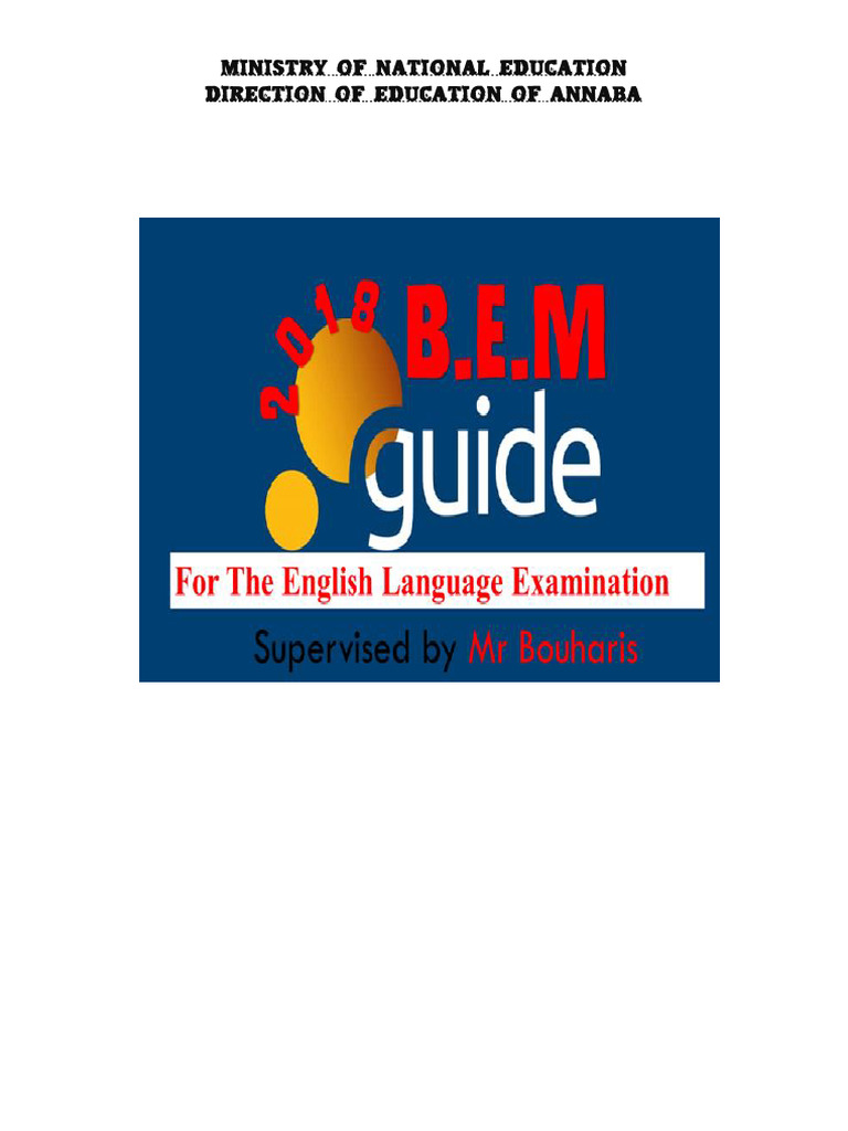 Bem Guide October 2018 | PDF | Word | Curriculum