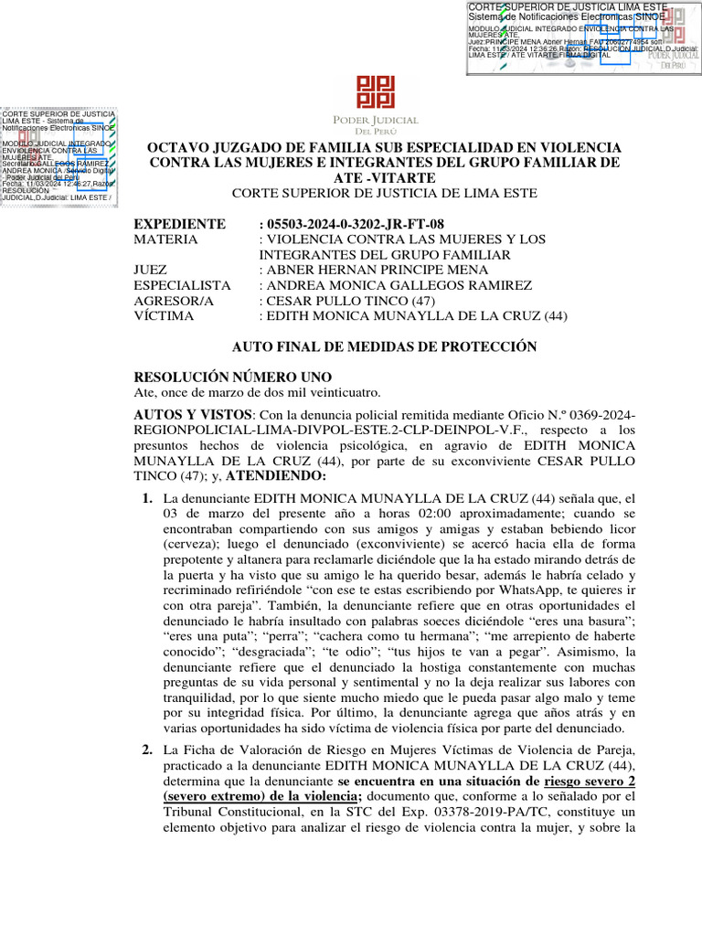 Res 1 | PDF | La violencia contra las mujeres | Riesgo