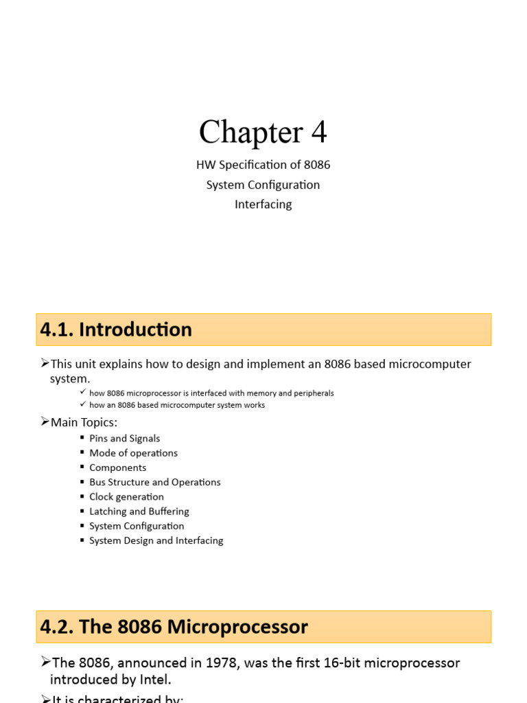 Chapter 4 PPT | PDF | Microprocessor | Central Processing Unit