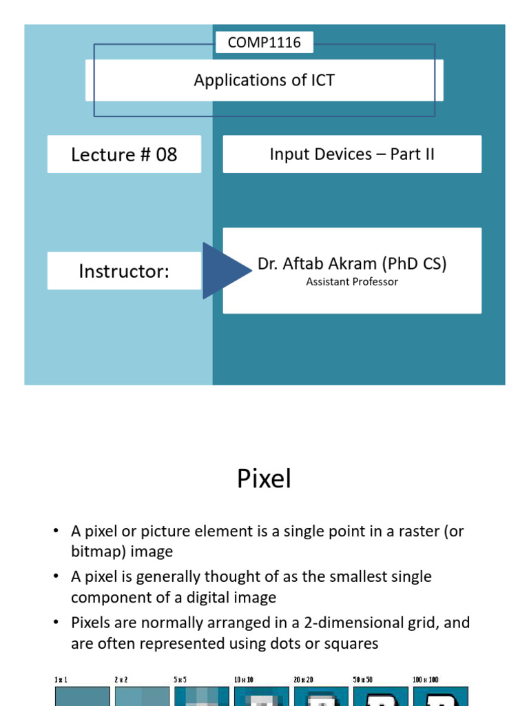 Lecture8 Input Devices Part 2 Pdf Image Scanner Pixel 0674
