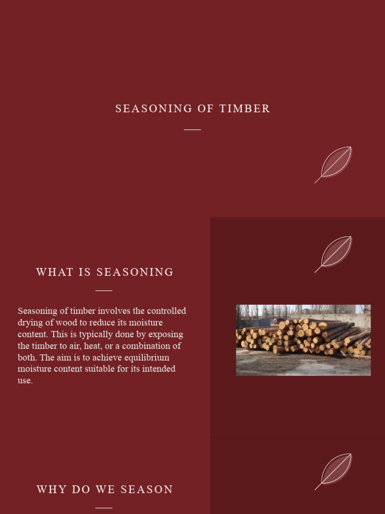 Seasoning of Timber | PDF | Lumber | Wood