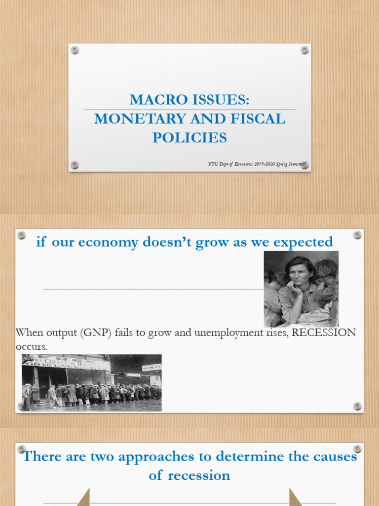 WEEK 9-10-MACRO-MONETARY-FISCAL POLICIES & MONEY MARKET | PDF | Long ...