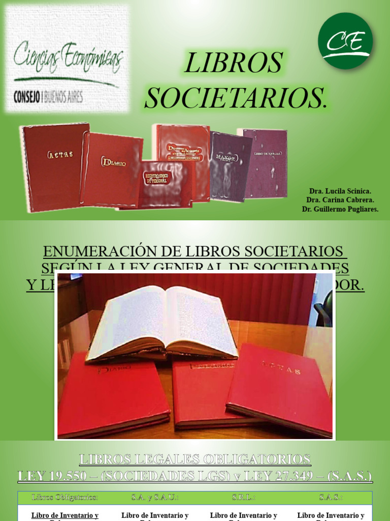 Libros Societarios - Final | PDF | Contabilidad