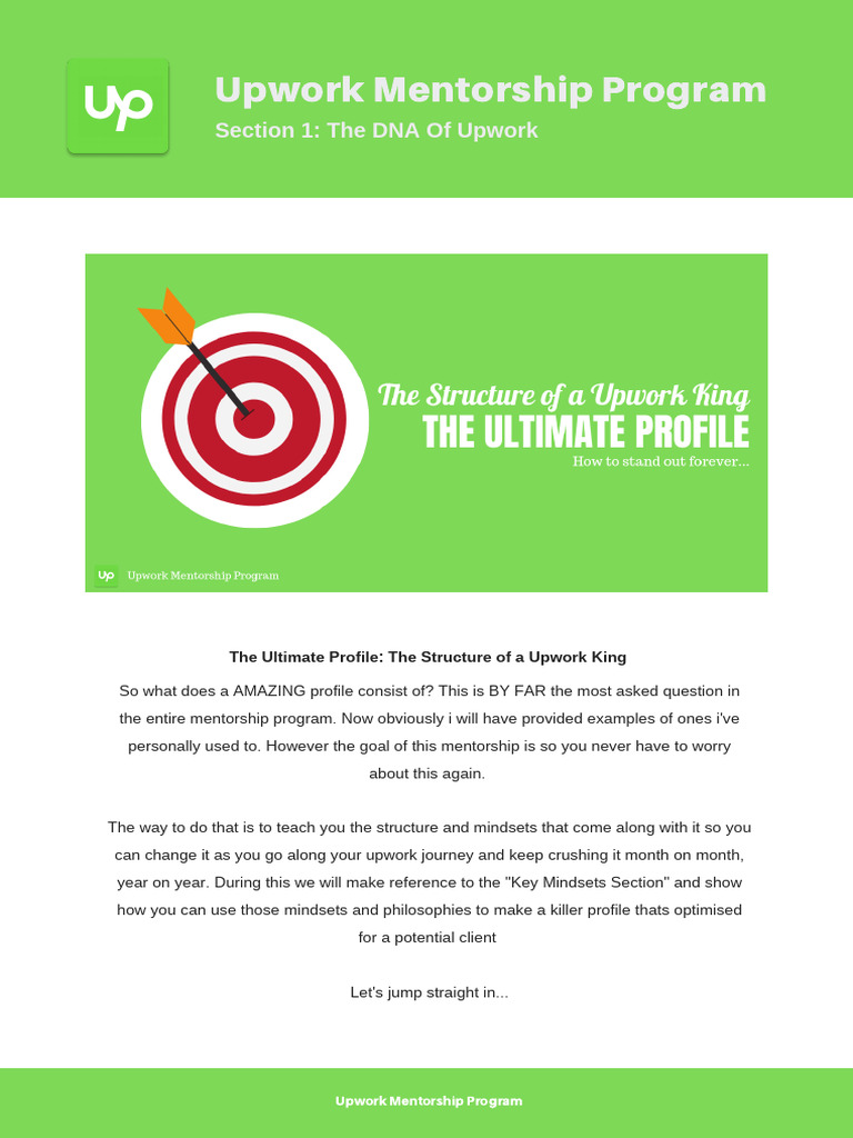 How To Make A Killer Profile Pdf Mentorship
