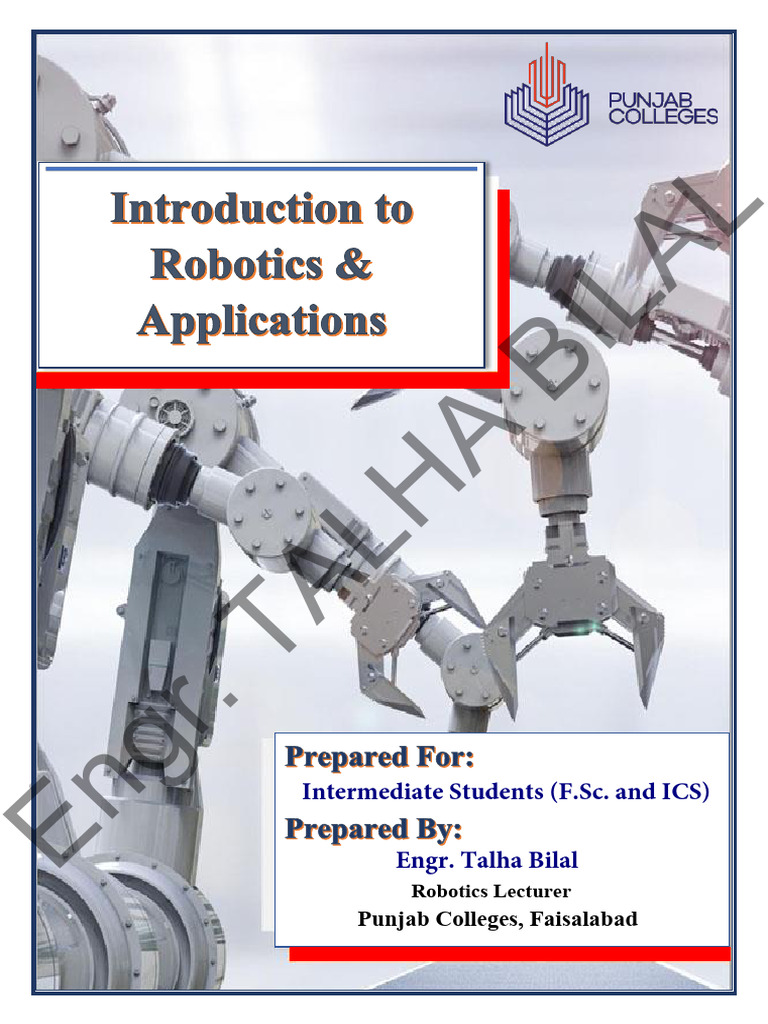 Lecture-01 & 02 Introduction To Robotics | Download Free PDF | Robotics ... Lecture-01 & 02 Introduction To Robotics | Download Free PDF | Robotics ...