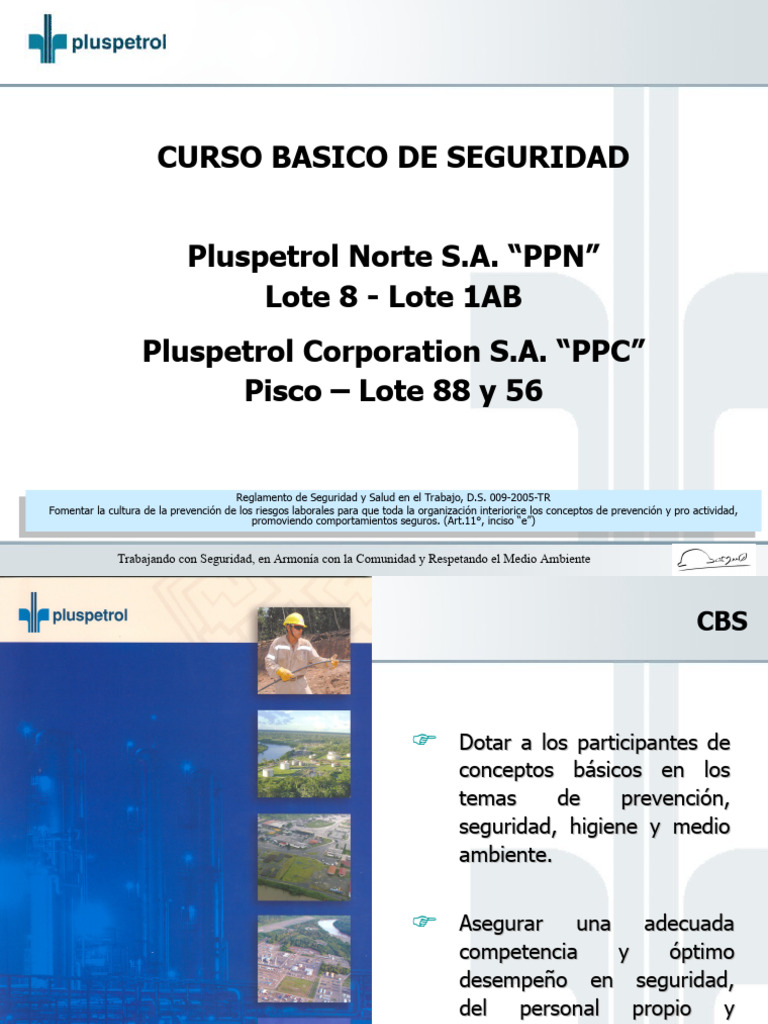 Pluspetrol - Curso Básico de Seguridad | PDF | Reanimación ...