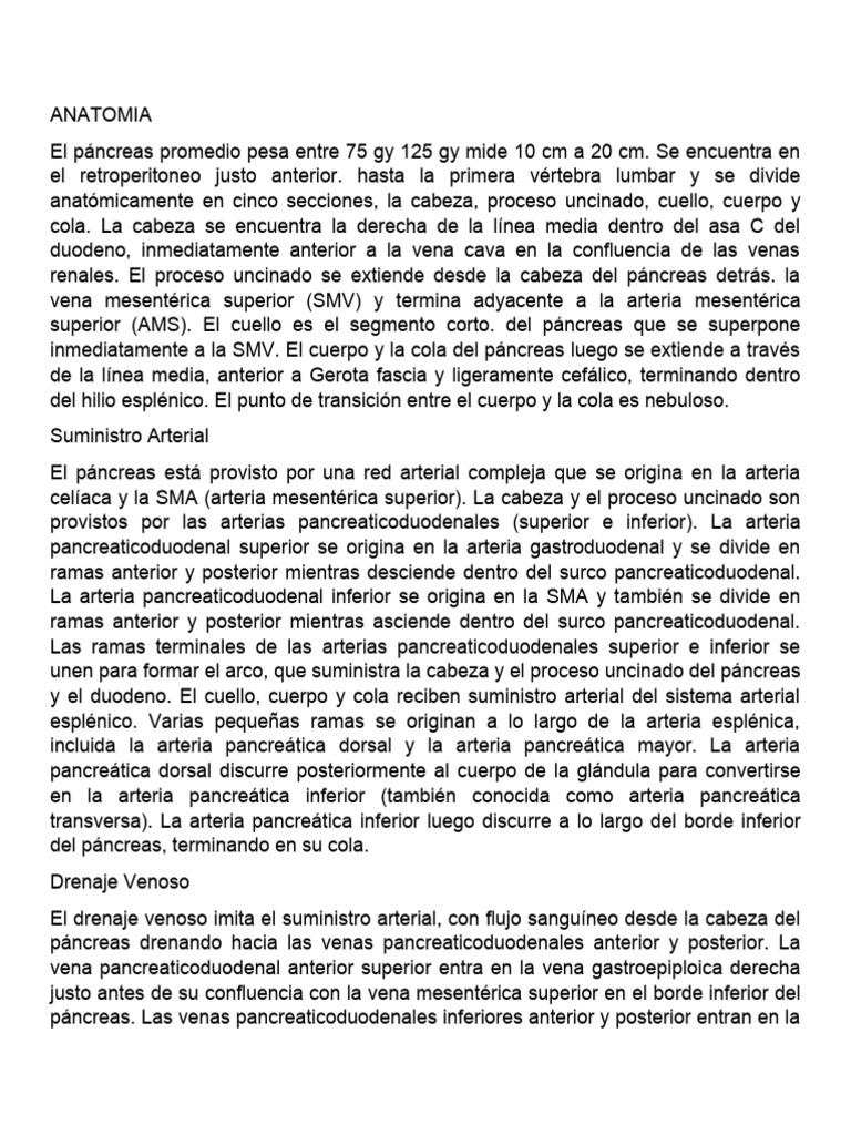 Anatomía y Fisiología del Páncreas | PDF | Páncreas | Digestión