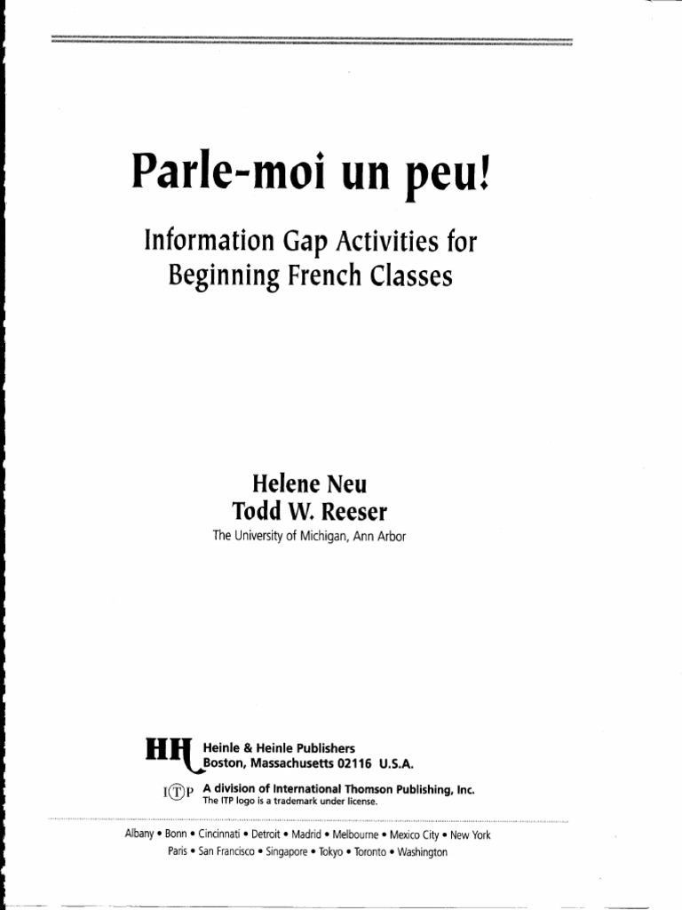Parle-Moi Un Peu | PDF