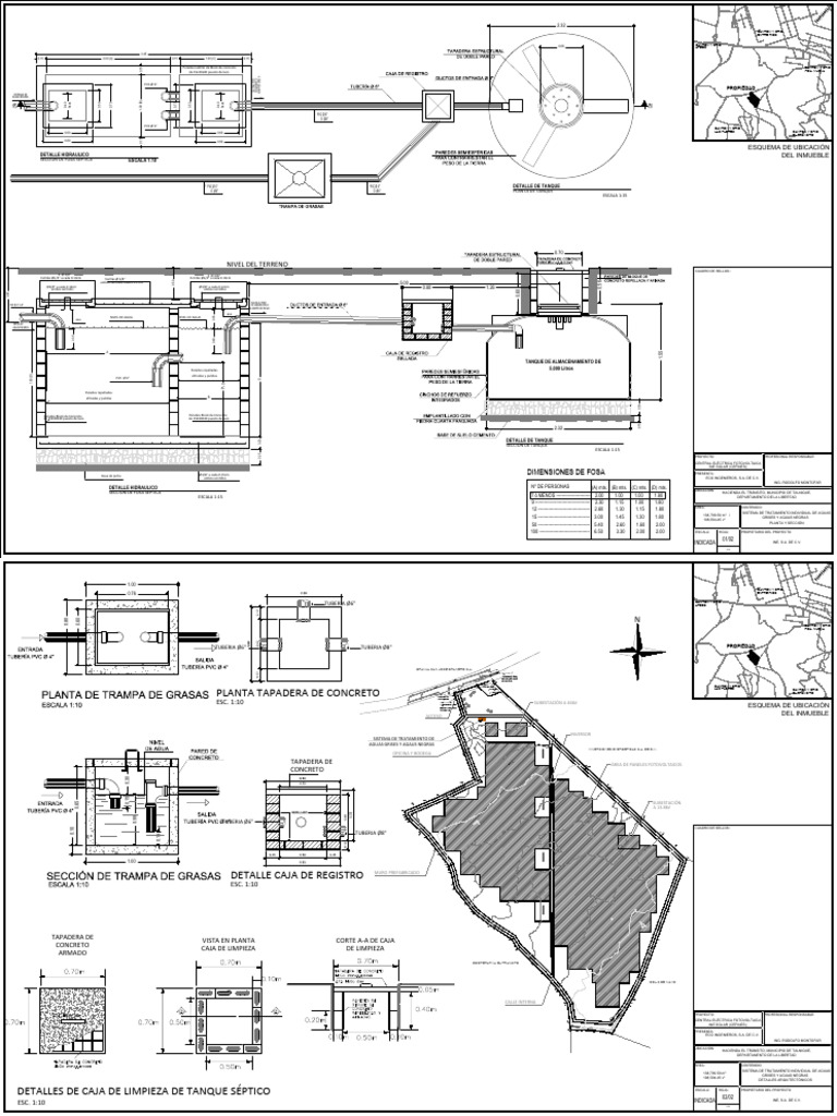 Planos de Cisterna | PDF