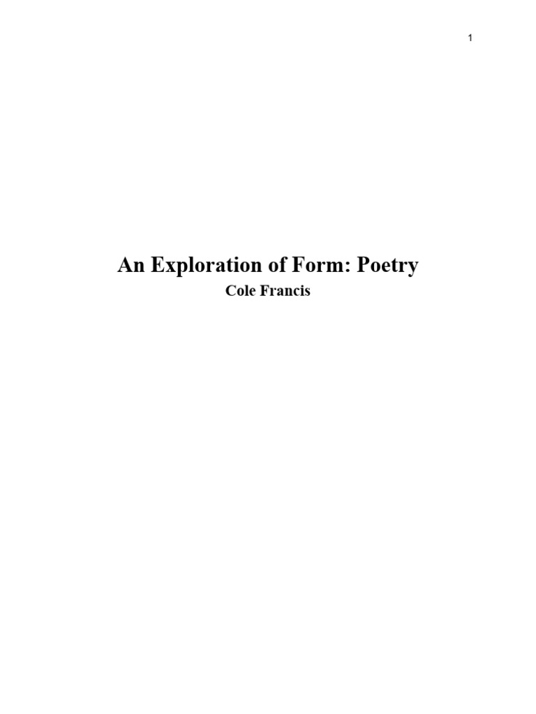 Poetry Forms: Sestina, Ballad, Ode | PDF | Poetry | Ballad