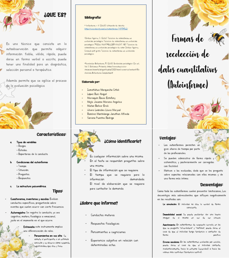 Triptico Autoinforme Como Hacerlo | PDF | Pensamiento | Comportamiento