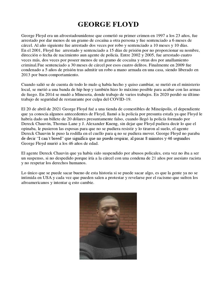 George Floyd. | PDF | Ciencias sociales