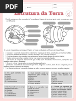 Atividade Avaliativa - Estrutura Da Terra | PDF | Terra | Crosta (Geologia)