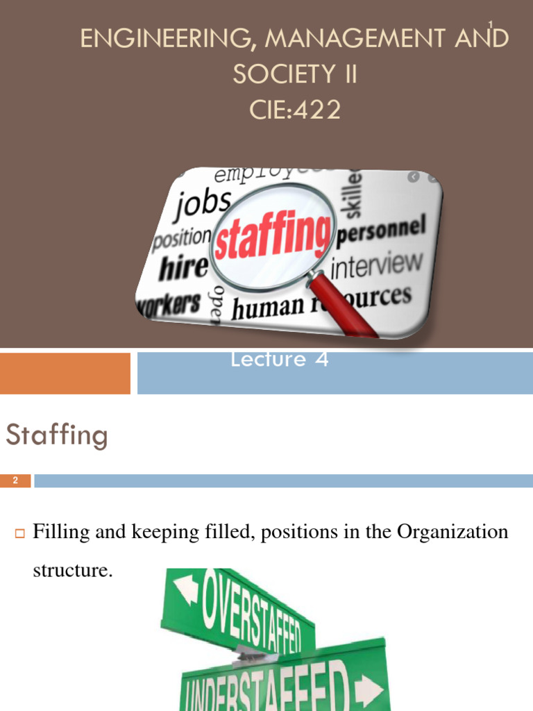 LECTURE 4 Staffing | PDF | Recruitment | Human Resources