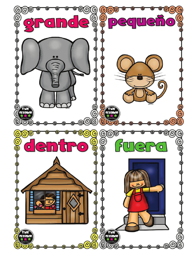 Tarjetas Antonimos | PDF