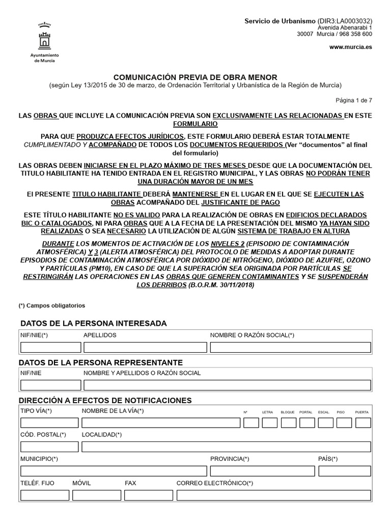 Licencia de Obra Menor | PDF