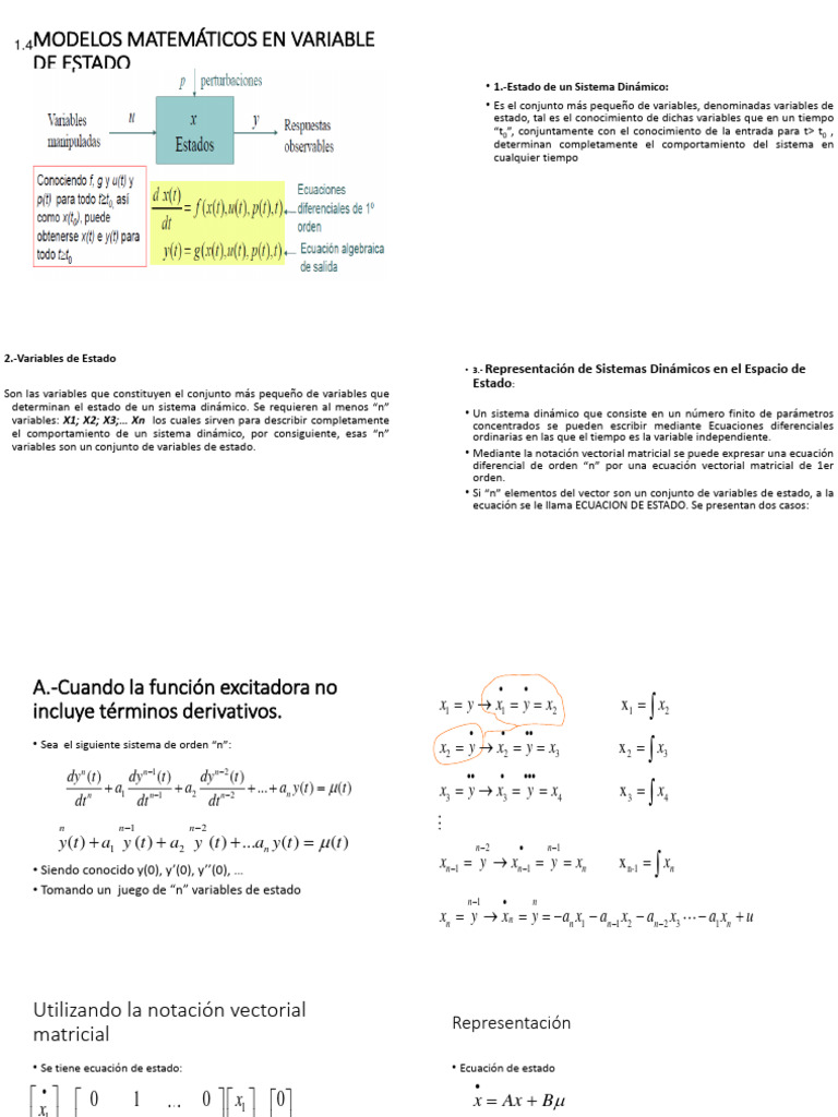 1.4.-Modelos Mat Sistemas Dinámicos | PDF | Sistema dinamico | Variable ...