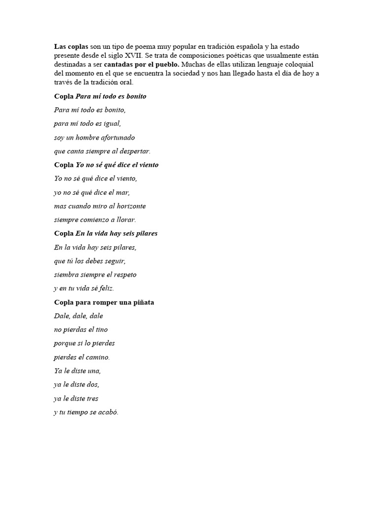 Las Coplas | PDF