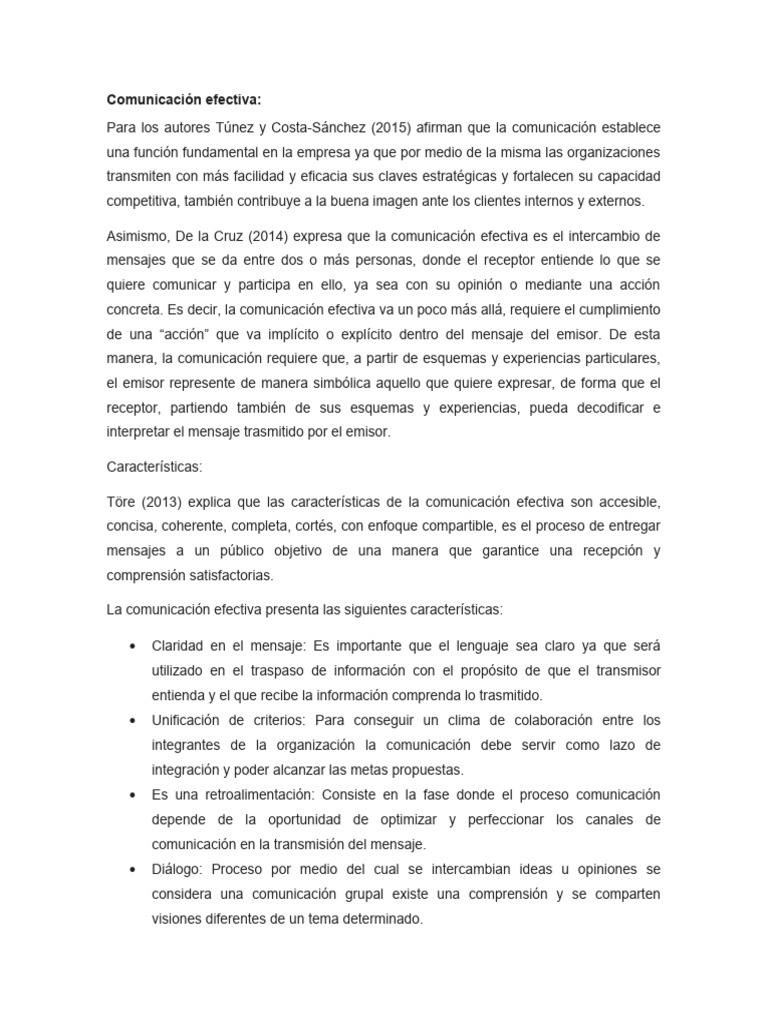 Comunicación Efectiva Pdf Comunicación Comunicación Humana