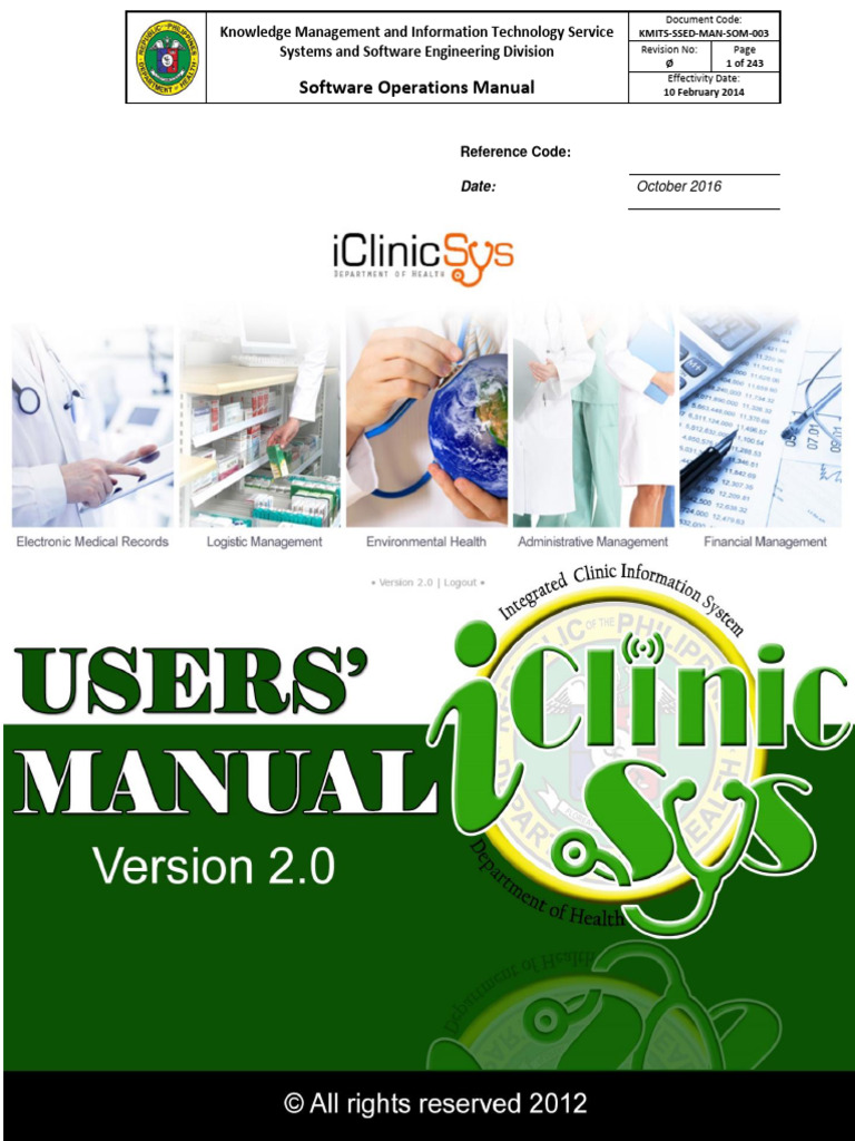 iClinicSys Ver 2 User Manual | PDF | Installation (Computer Programs ...