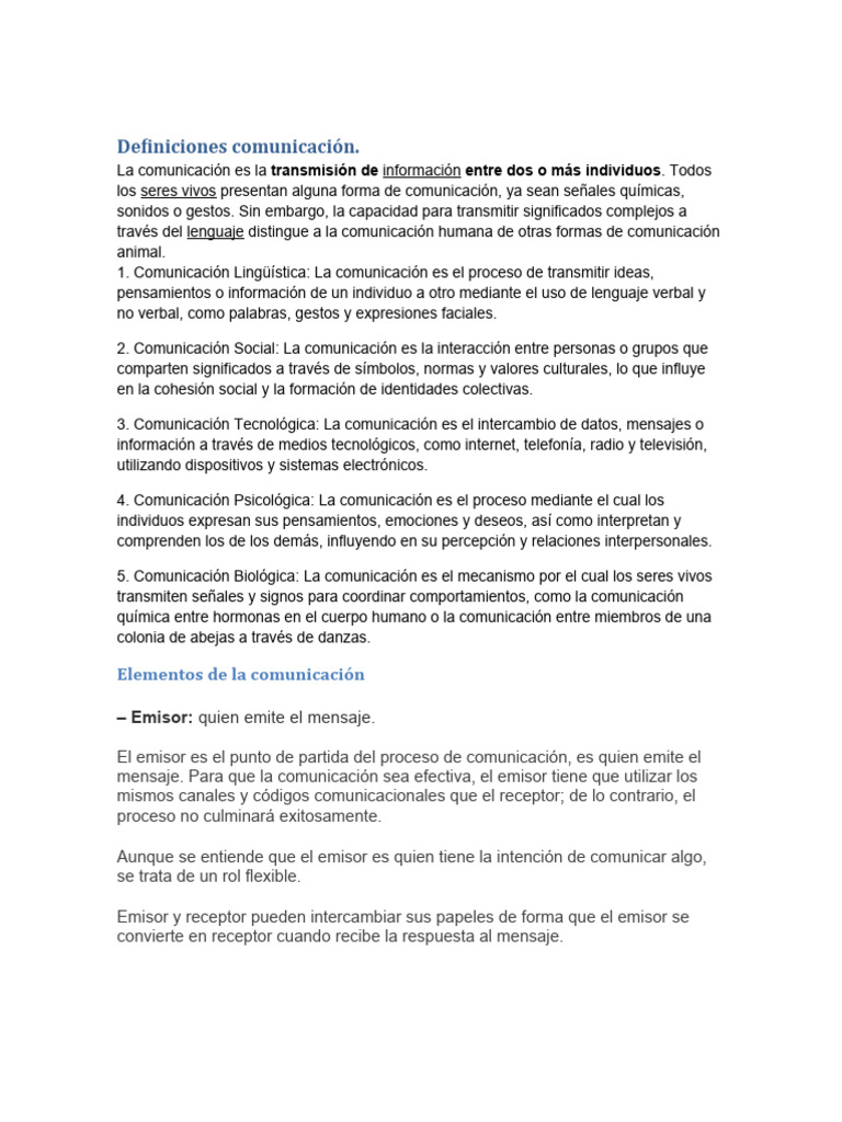 Comunicacion Pdf Comunicación Comunicación Humana