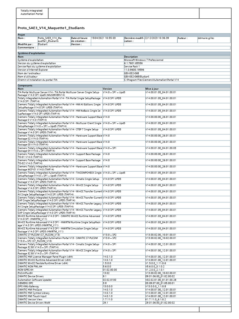 Proto SAE3 V14 Maquette1 Etudiants | PDF | Computer Engineering | Computing