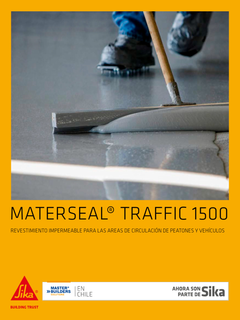 Masterseal Traffic 1500 Es | PDF | Hormigón | Ingeniería de Edificación