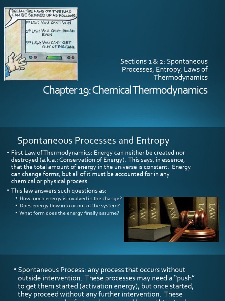 Spontaneous Processes and Entropy Explained | PDF | Entropy | Physical ...