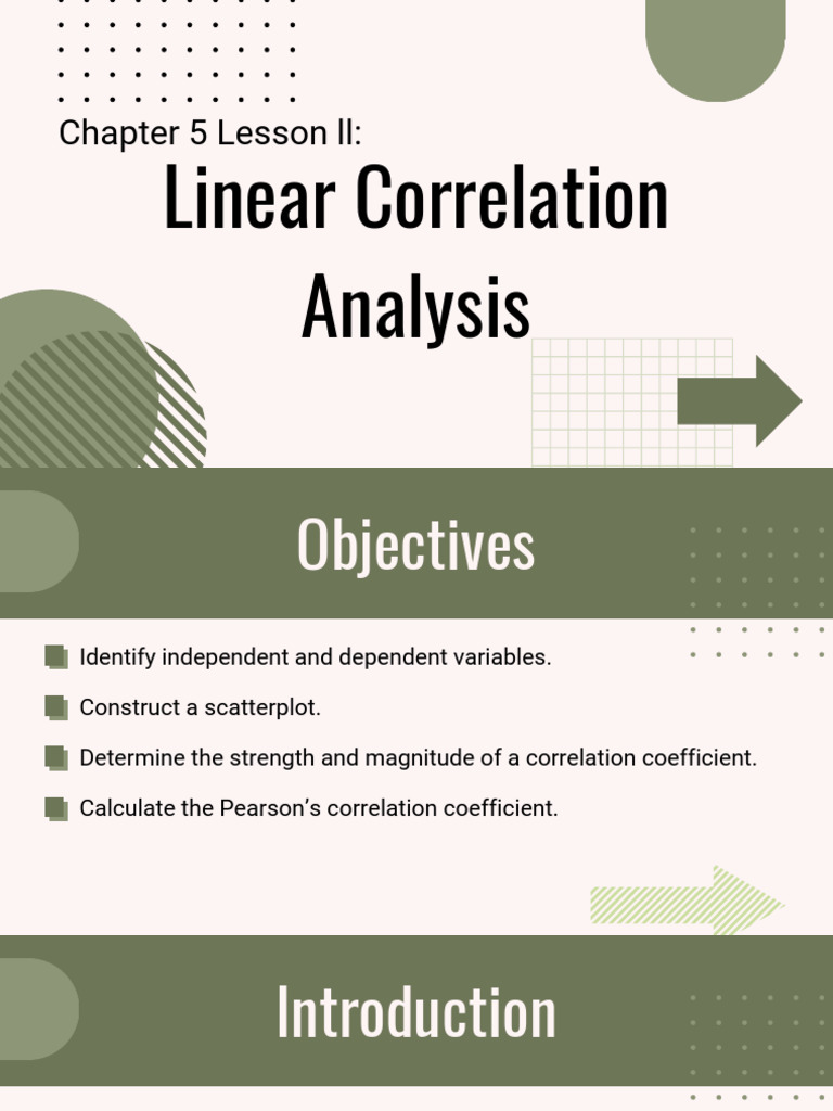 Linear Correlation Analysis Pdf Statistical Analysis Teaching