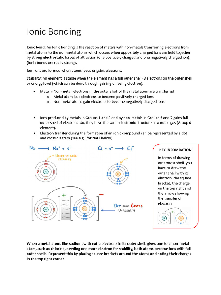 Bonding | PDF | Ion | Ionic Bonding