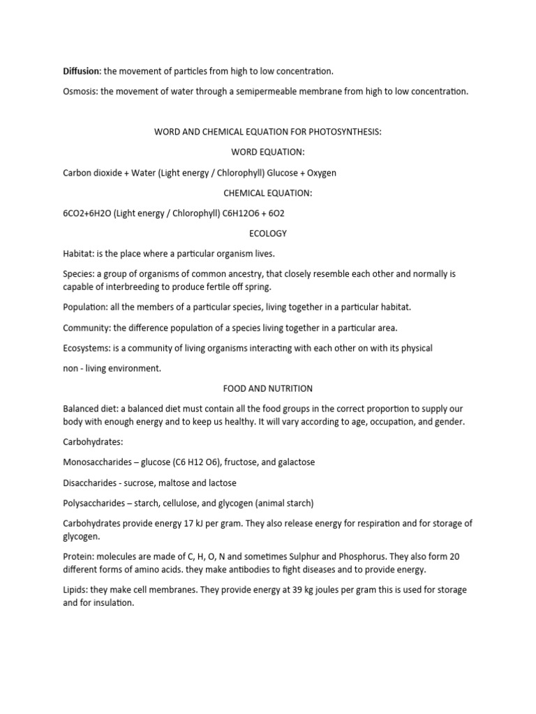 Integrated Science Revision | PDF | Blood | Artery