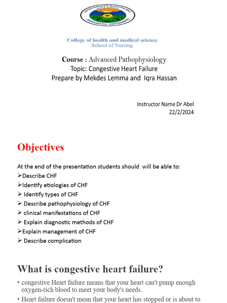Congestive heart failure file | PDF | Heart Failure | Heart