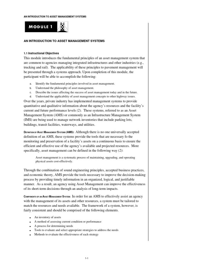 Introduction to Asset Management Systems | PDF | Asset Management | System
