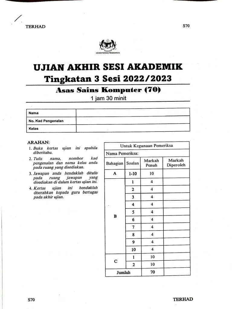 Modul Ask Form 3 | PDF