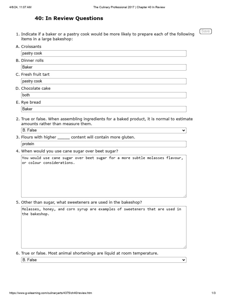 The Culinary Professional 2017 - Chapter 40 in Review | PDF | Chocolate ...