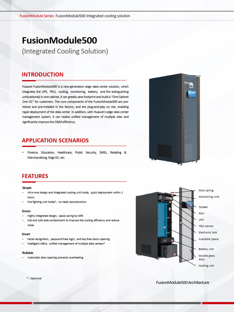 FusionModule500 Integrated Cooling Data Sheet-20230128 | PDF | Data ...
