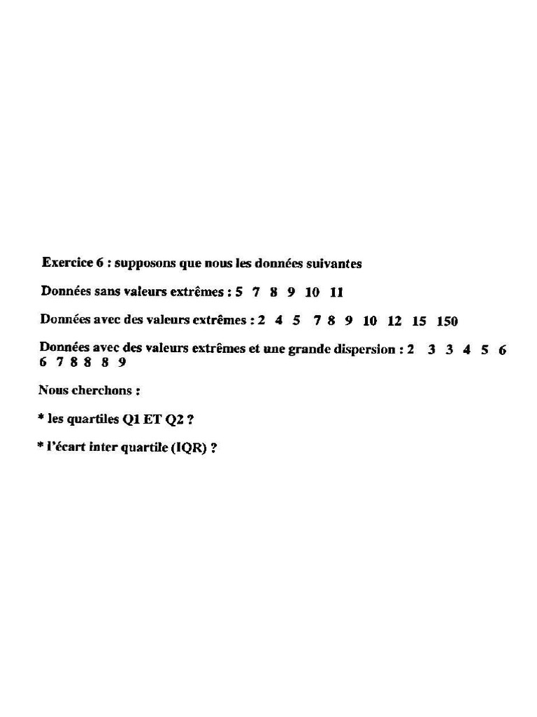 Correction Exo (6) TD2 Et Exo (1) TD3 | PDF