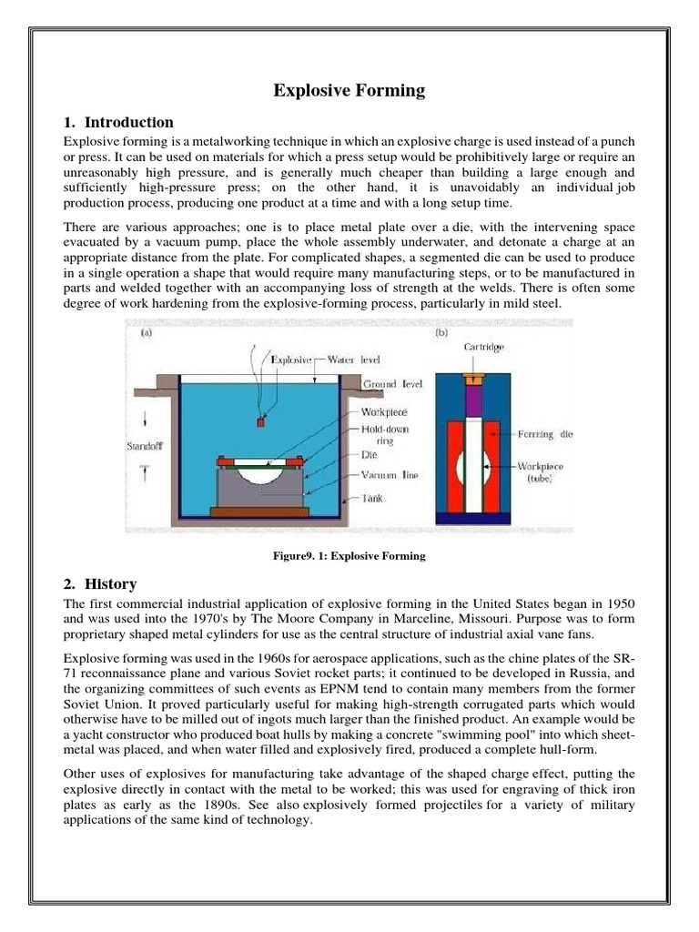 Explosive Forming | PDF | Industrial Processes | Materials