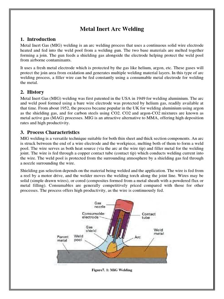 Metal Inert Gas (MIG) Welding | PDF | Welding | Construction