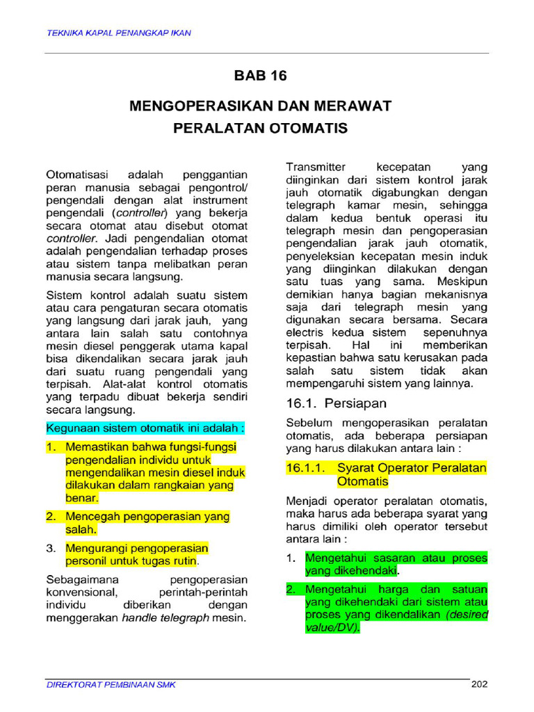 BAB 16.peralatan Otomatis | PDF