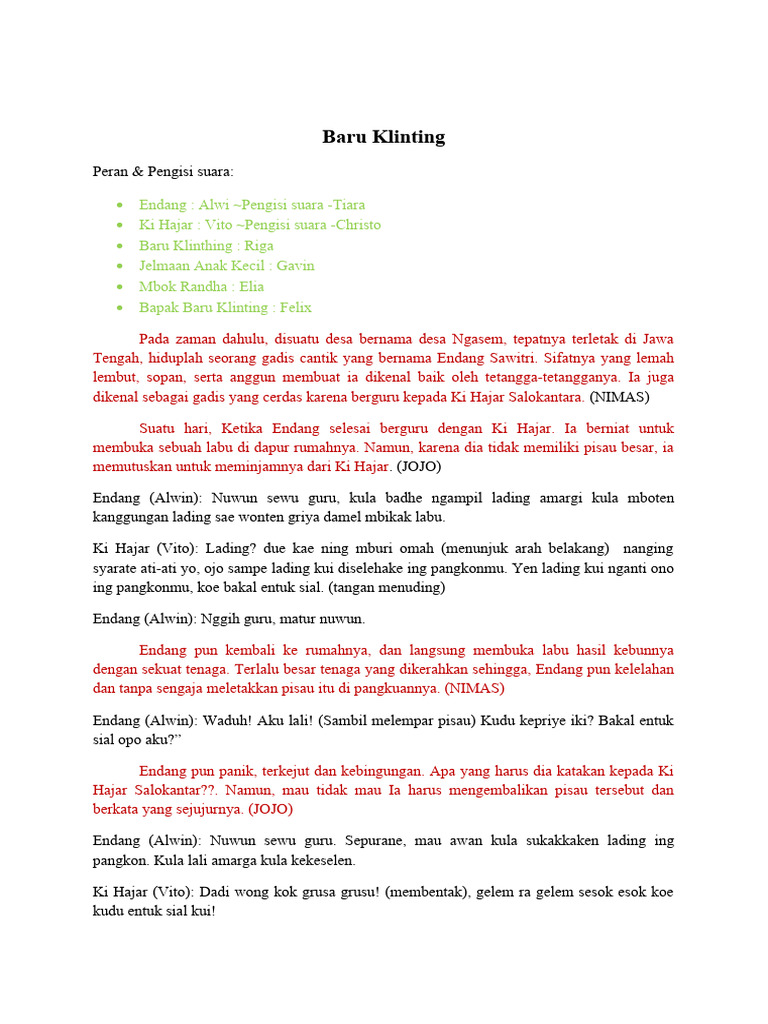 Naskah Dialog | PDF