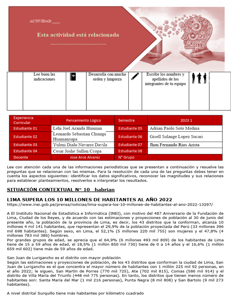 Formato de Informe N°7 | PDF | Lima