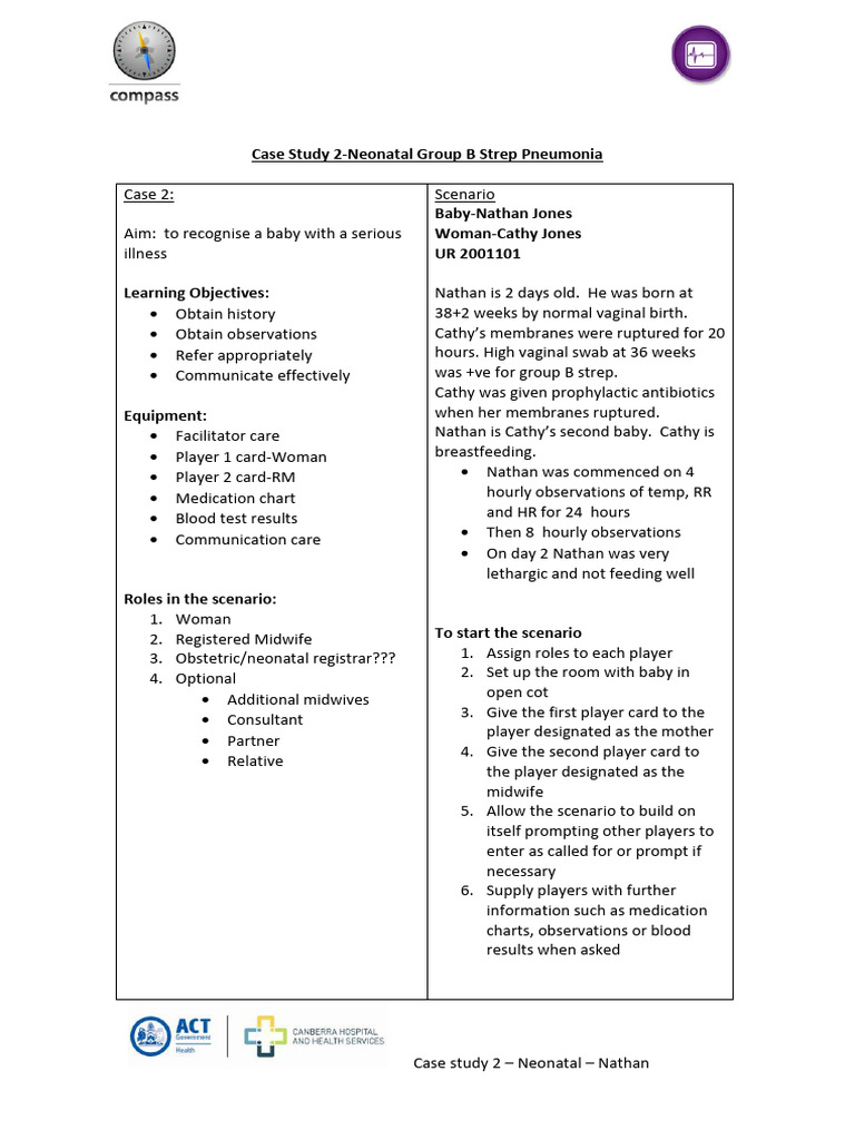 Case Study 2 - Neonatal | PDF | Midwifery | Childbirth