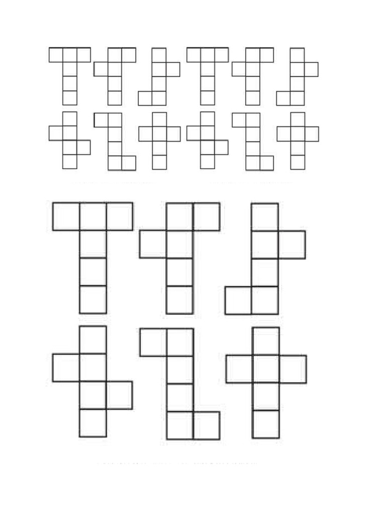 Nets of Cube | PDF